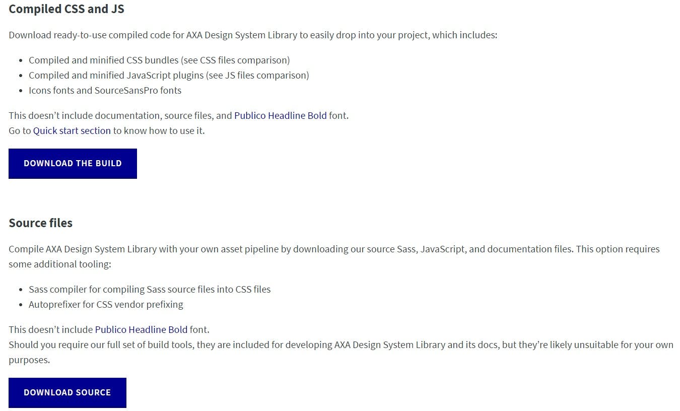 AXA Design System Website